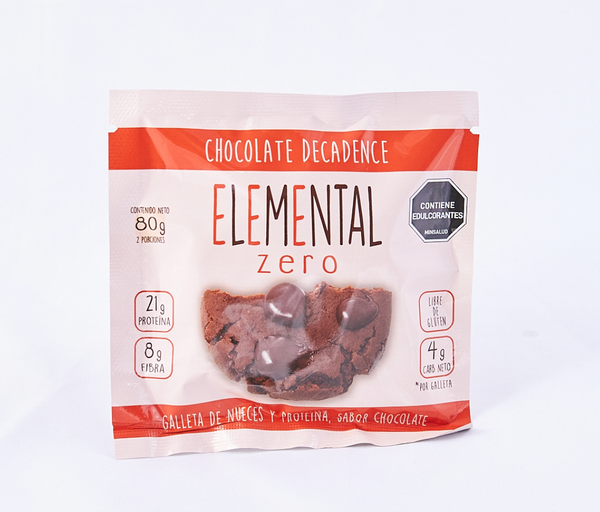 Galleta 80gr (ELEMENTAL) Chocolate Decadence – FitMarketBogota